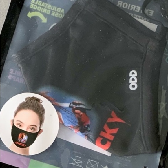 Accessories | Odd Black Chucky Face Mask | Poshmark